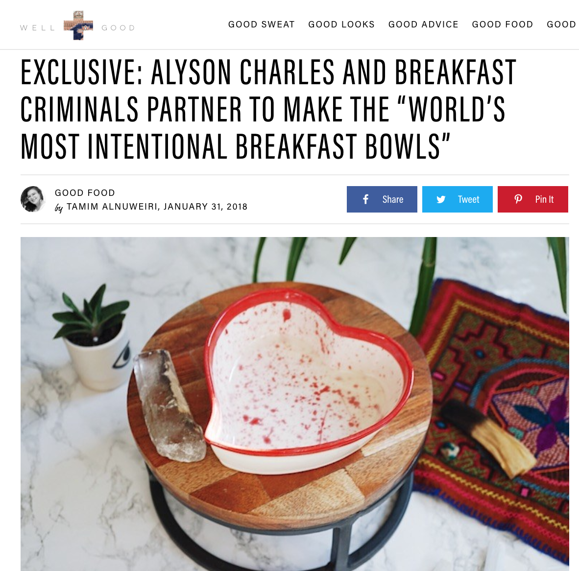 The Breakfast Criminals Heart Bowl | Breakfast Criminals